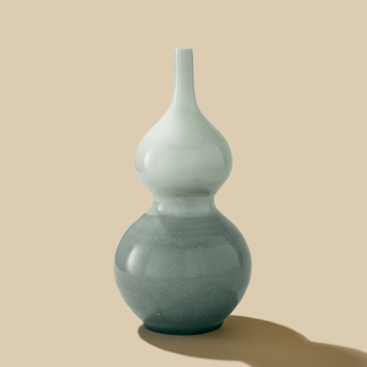 Rising Lotus - Storm Blue Gourd Vase – Wing on Wo & Co.